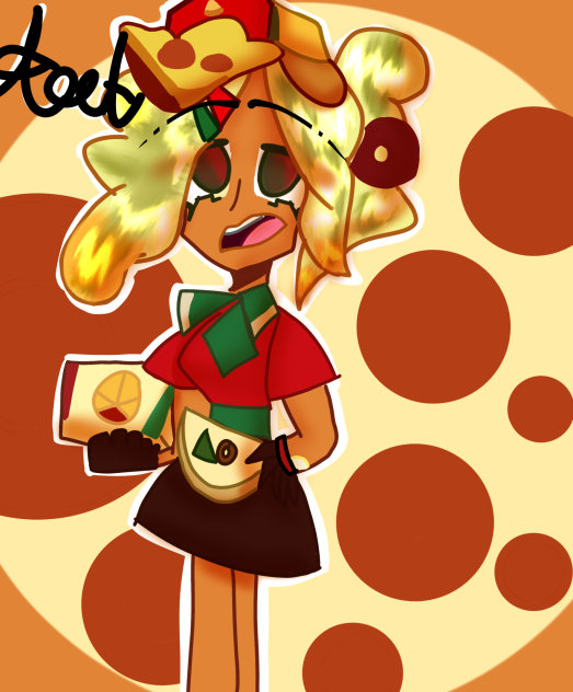 pizza cookie - ibisPaint