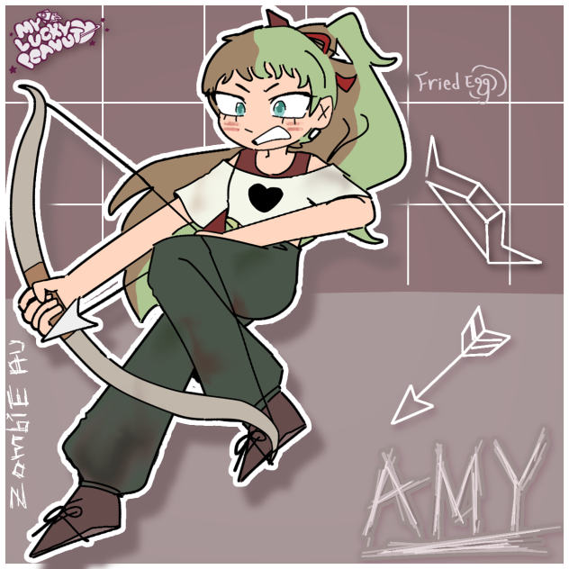 Amy Zombie AU - ibisPaint