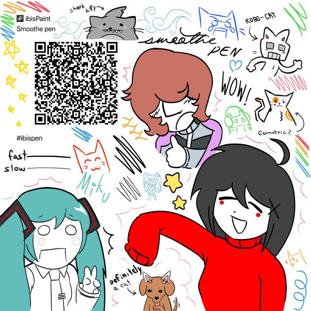 Smoothe pen QR code - ibisPaint