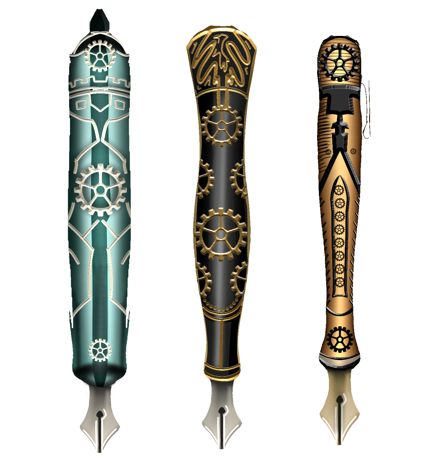 steampunk pen - ibisPaint