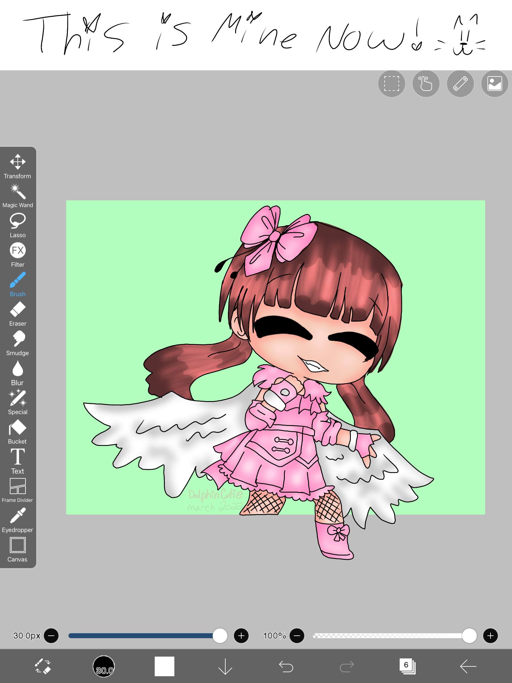 She’s breaking free! 😡 - ibisPaint