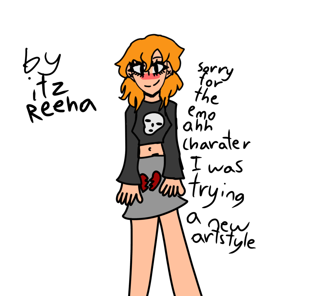 Emo ahh looking girl - ibisPaint