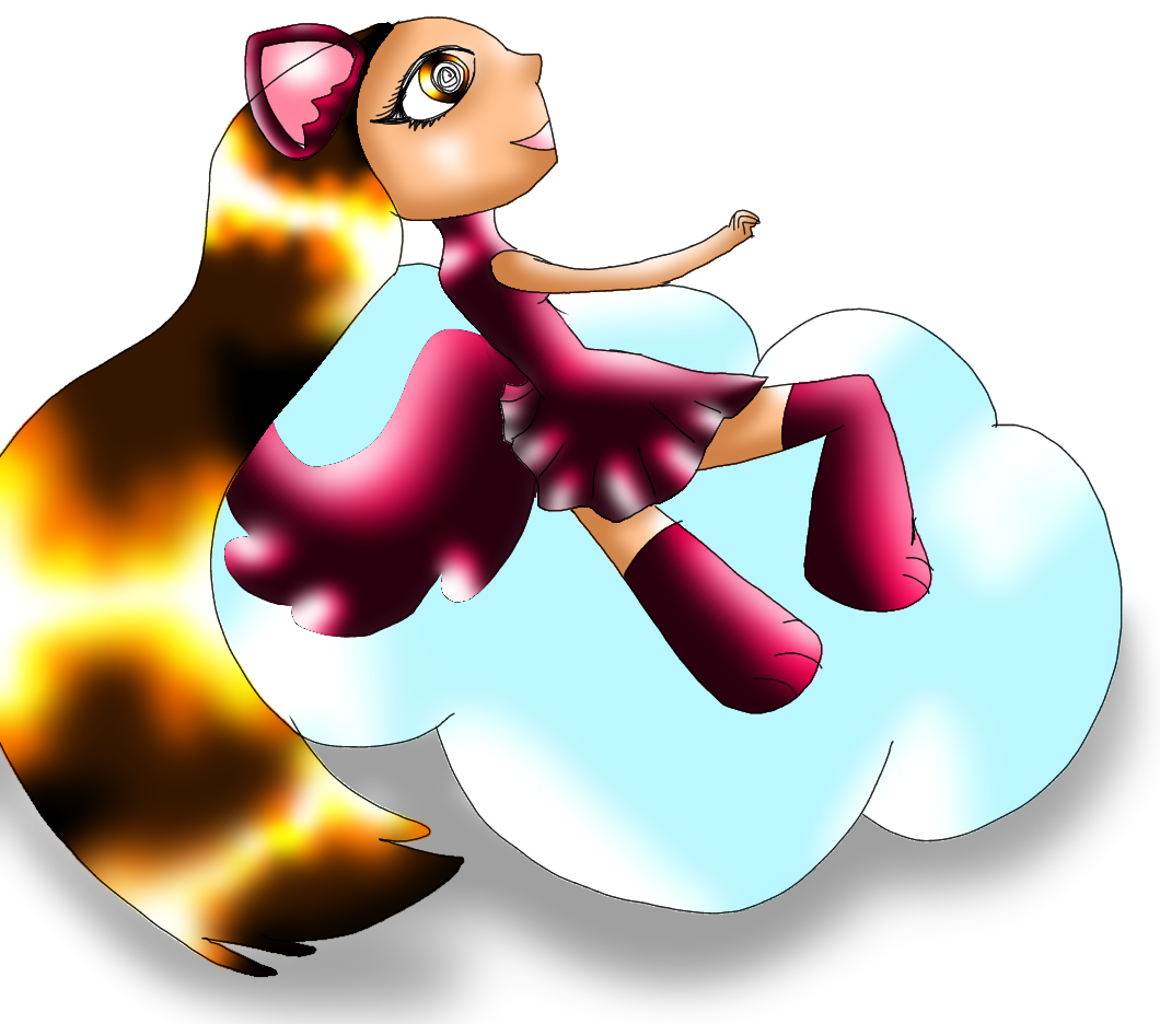 Ugly funtimeKitten drawing - ibisPaint