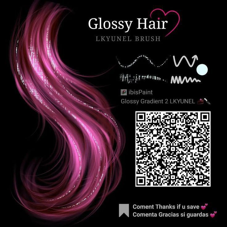 Beautiful glossy hair - ibisPaint