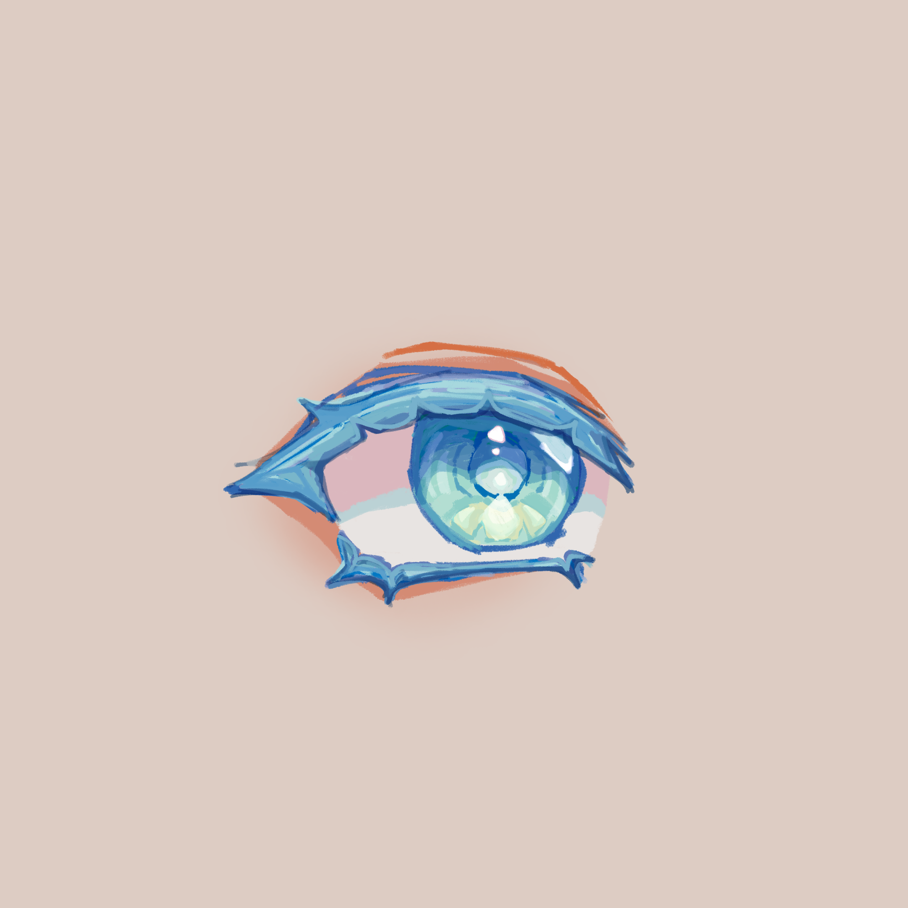 Drawing an eye that has too much details - ibisPaint