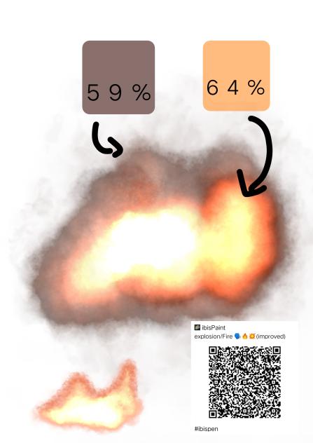 explosion brush(improved) - ibisPaint