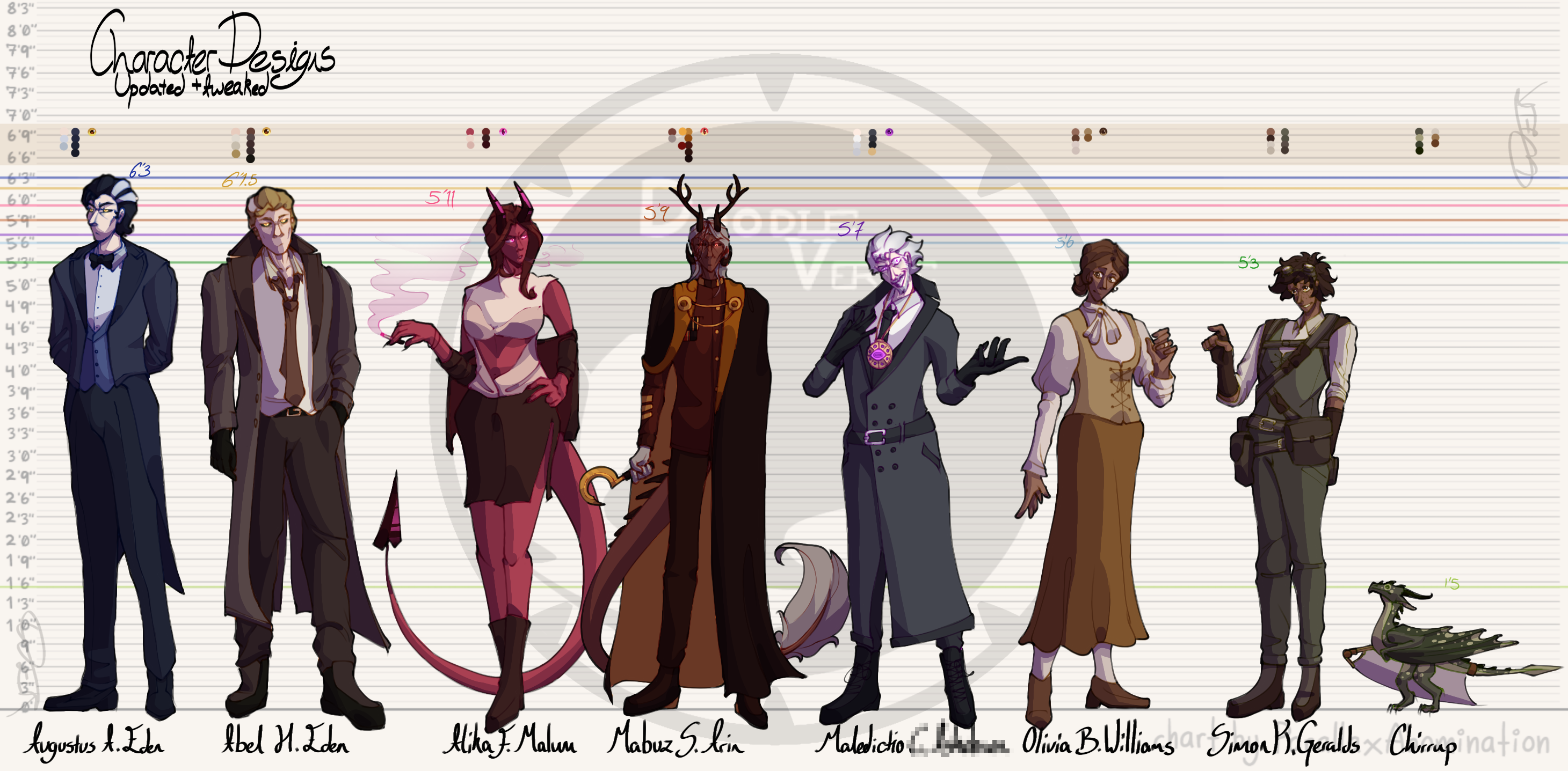 Ensnared Characters - ibisPaint