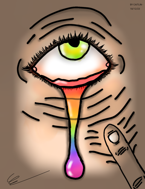 weird eye drawing (1st drawing ever) - ibisPaint
