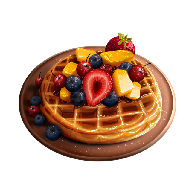 fruit waffle - ibisPaint