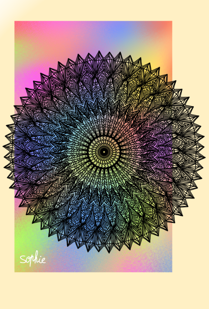 Rainbow Mandala - ibisPaint
