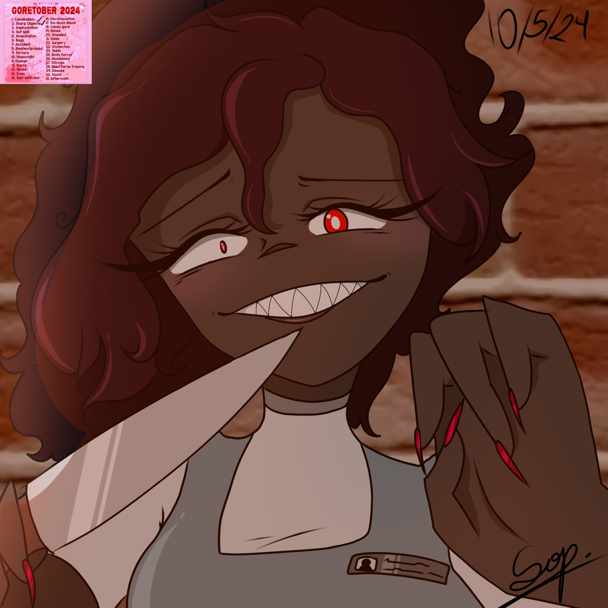 Day 2 Sharp Objects (by SophyArt) - ibisPaint