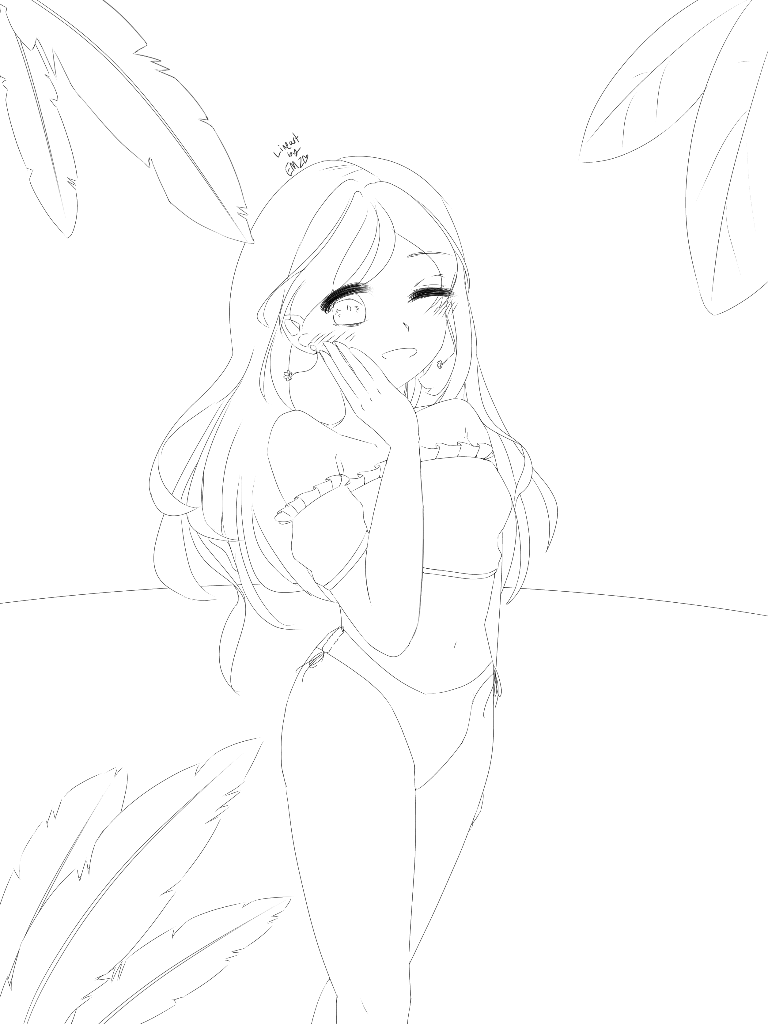 Summertime Lineart! - ibisPaint