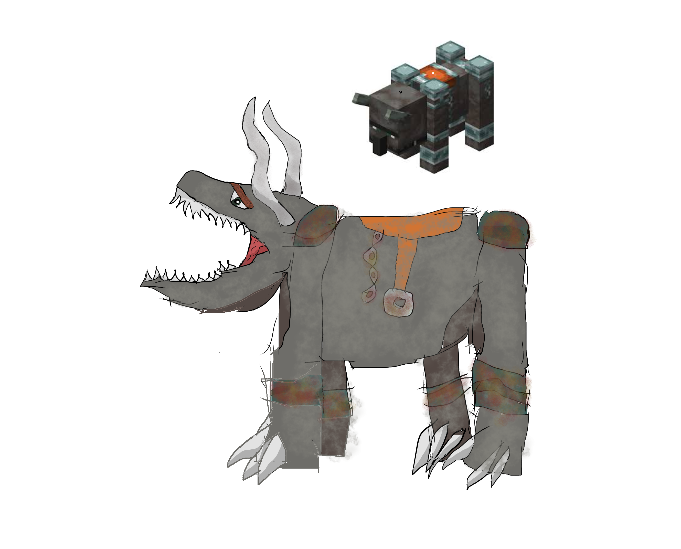 Minecraft ravenger - ibisPaint