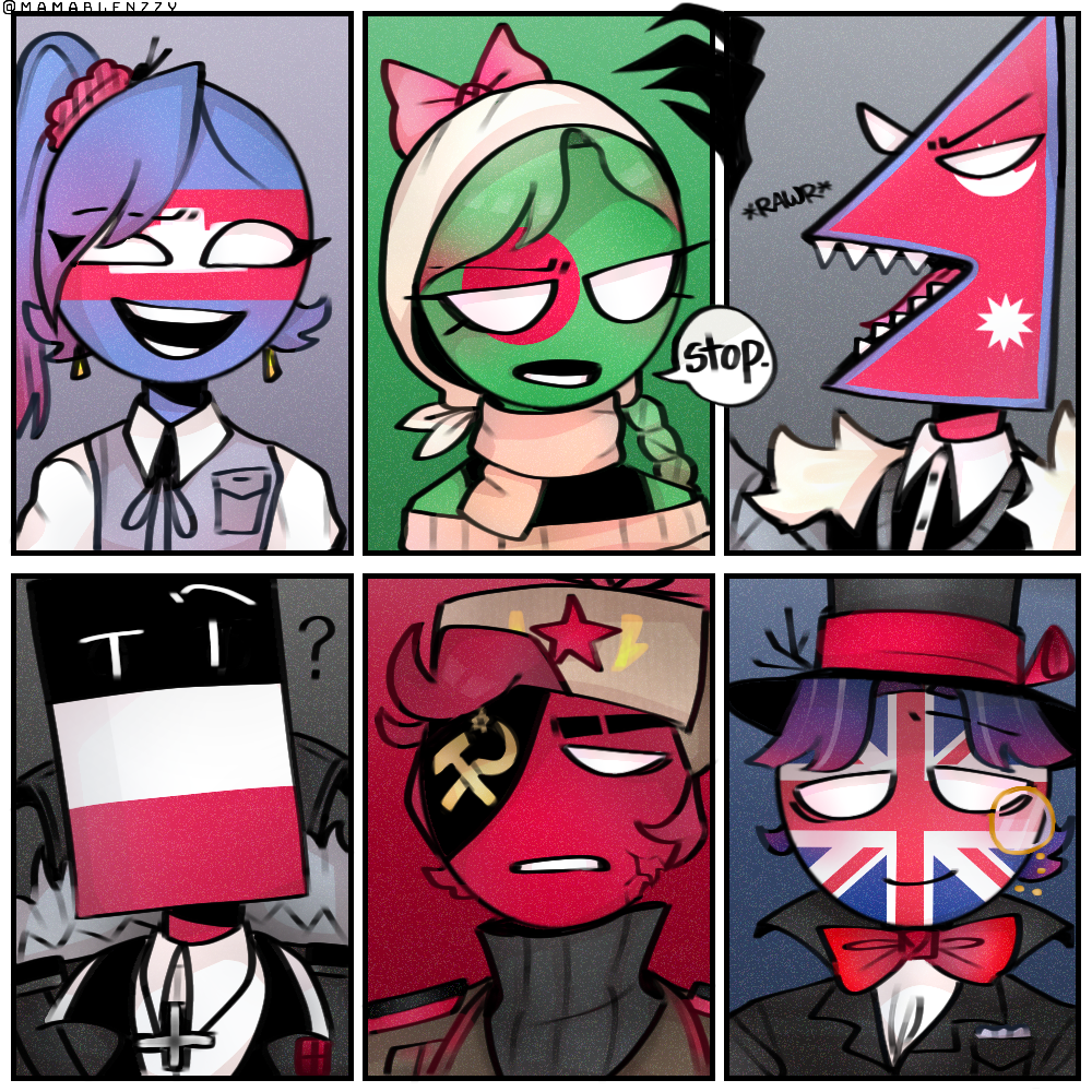 Random Countryhumans Characters #3 - ibisPaint