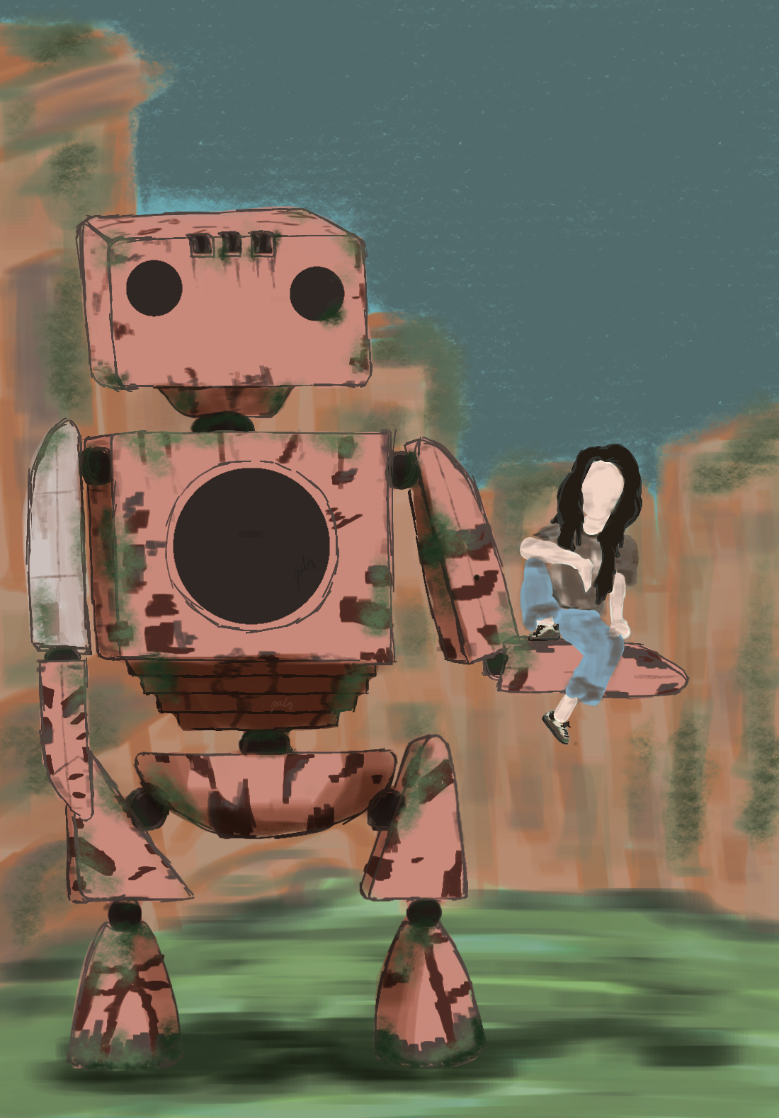 Just a friendly robot - ibisPaint
