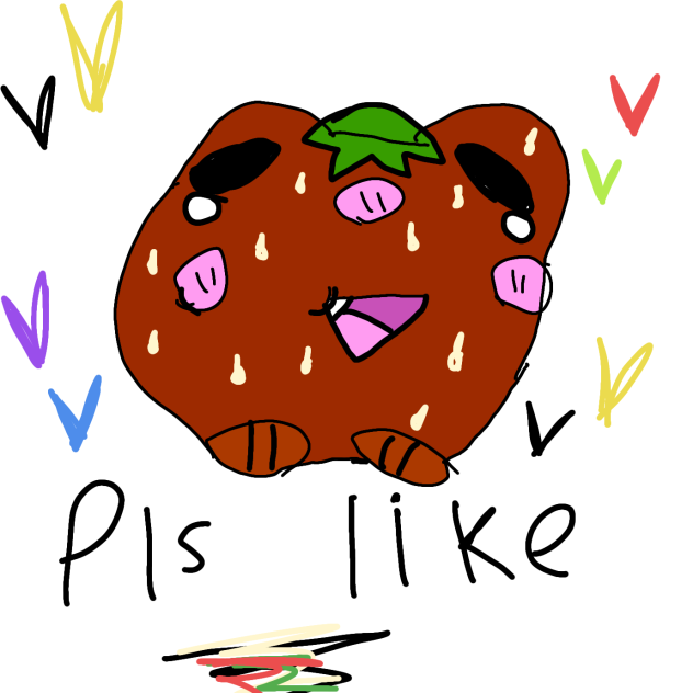 strawberry frog - ibisPaint