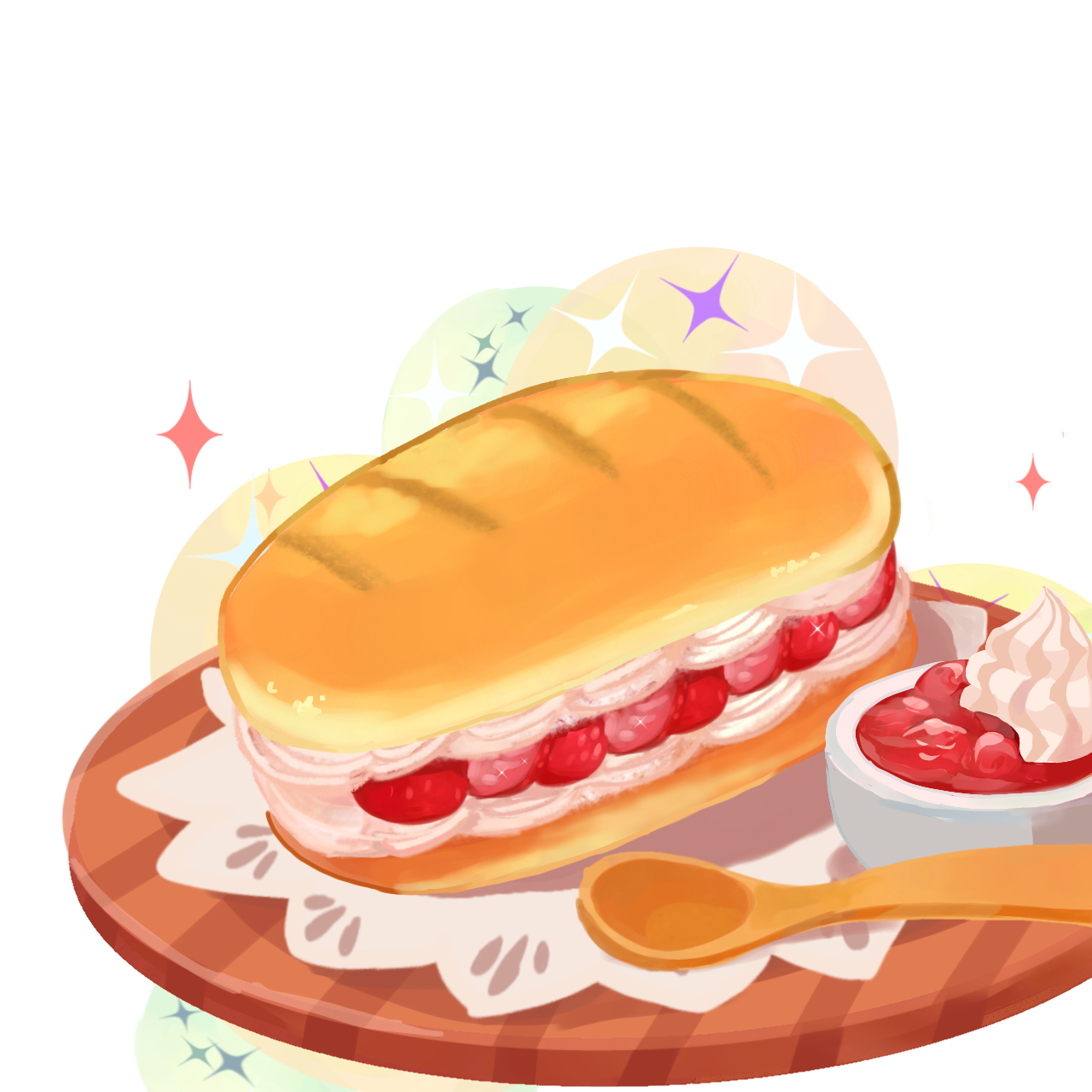 Sweet berry sandwich - ibisPaint
