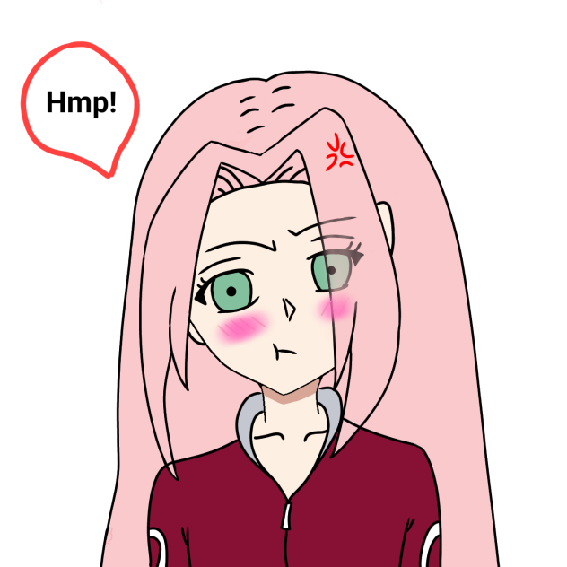 Sakura getting mad - ibisPaint