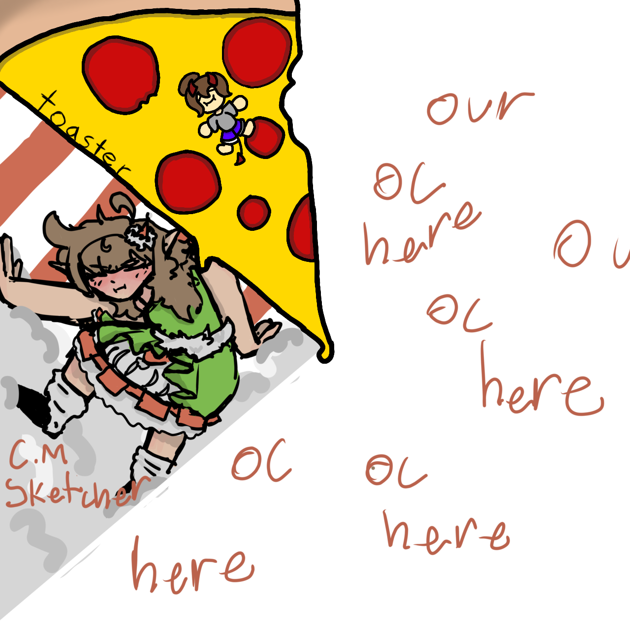 Pizza collab!! - ibisPaint