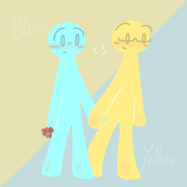 Yellow & Blue (Alan Becker) - ibisPaint