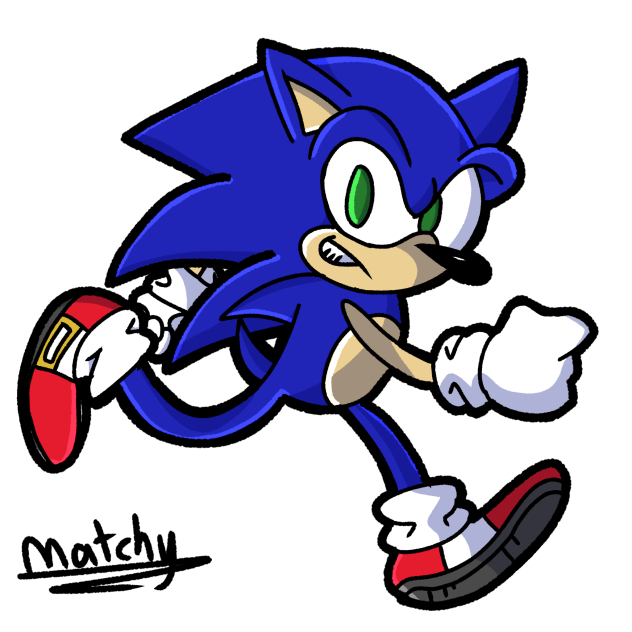 sonic drawing I made - ibisPaint