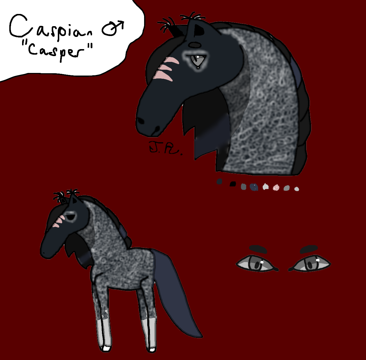 Casper - Ref Sheet - Horse - ibisPaint