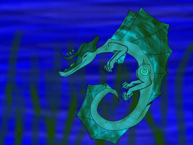 Seahorse dragon - ibisPaint