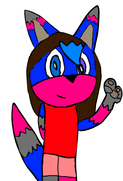 a gift for Brenda the cat fox Br - ibisPaint