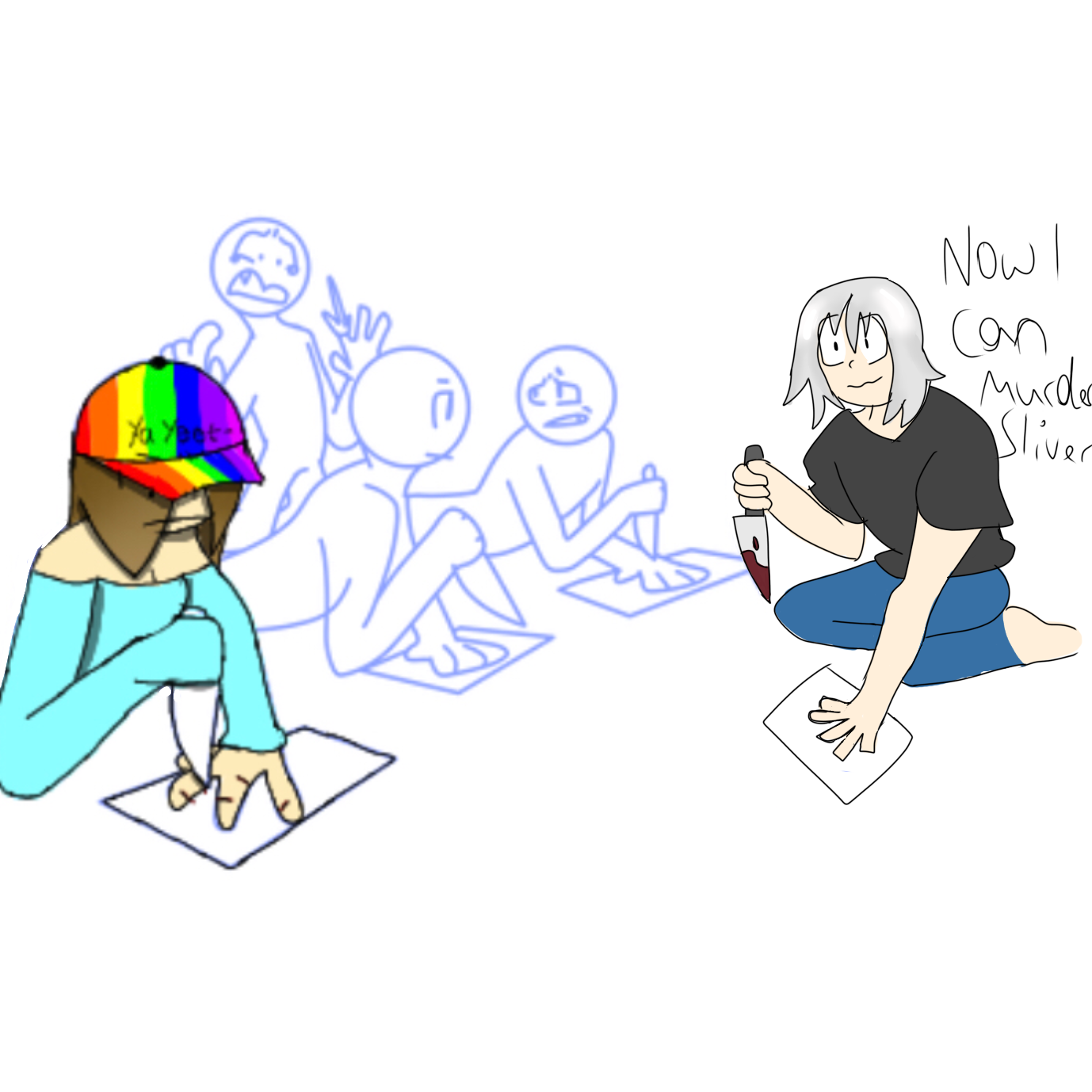 The knife game collab - ibisPaint