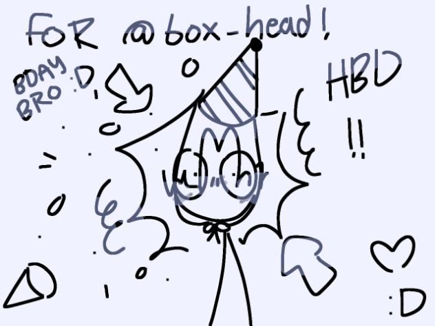 🎊【🍰HBD BOX HEADD🍰】🎊＊.° - ibisPaint