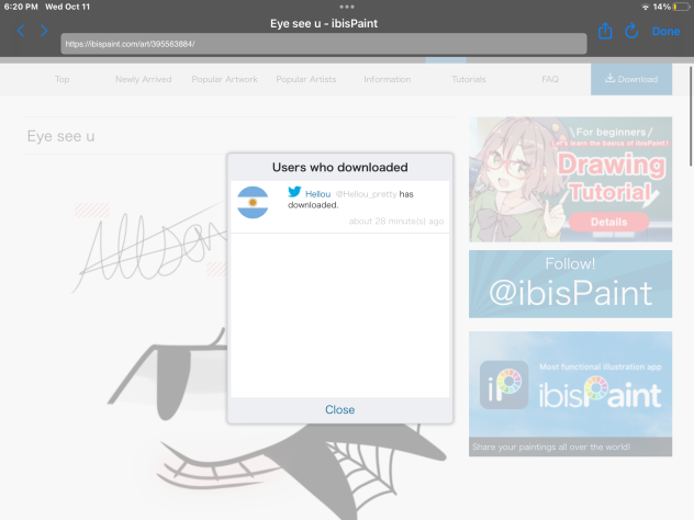 Bro. Can you not download my art - ibisPaint