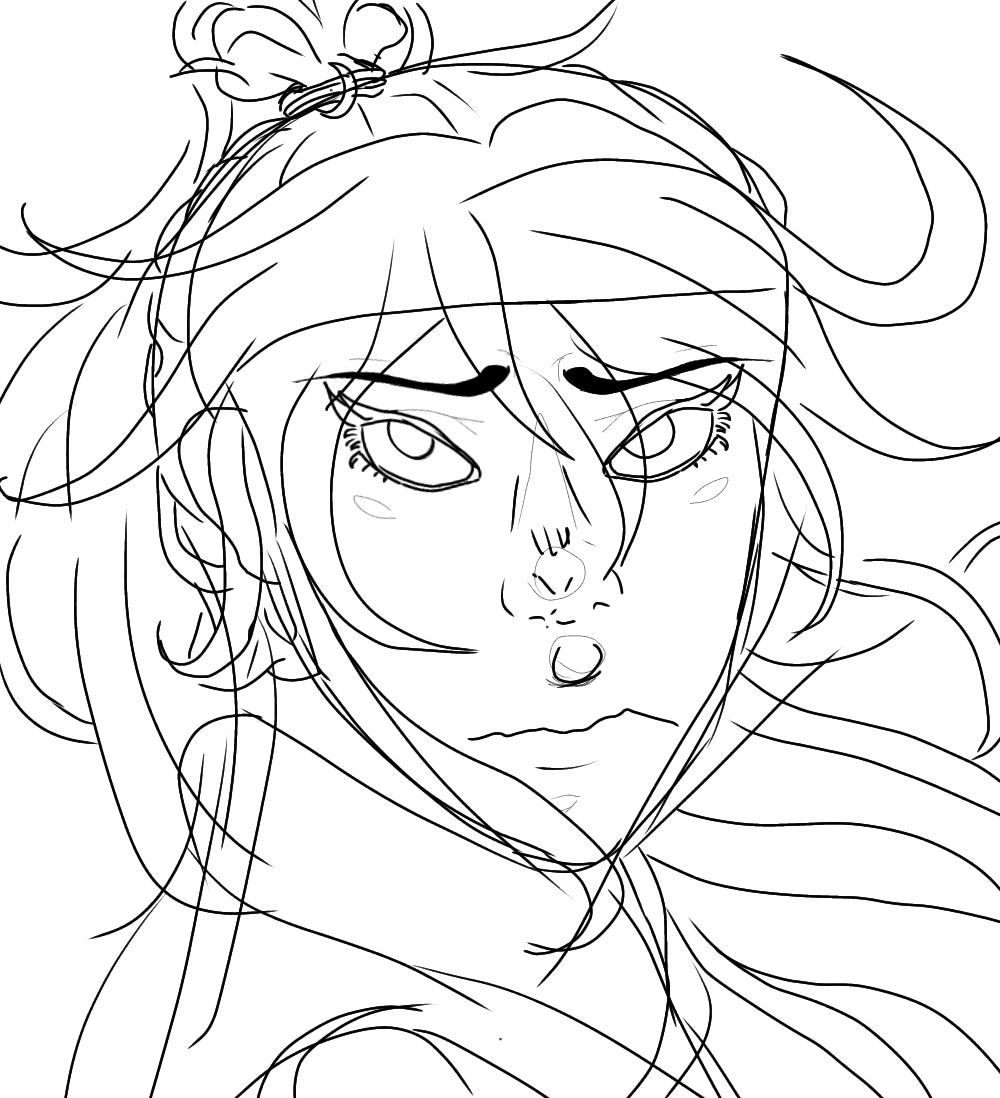 Masked (Lineart) - ibisPaint