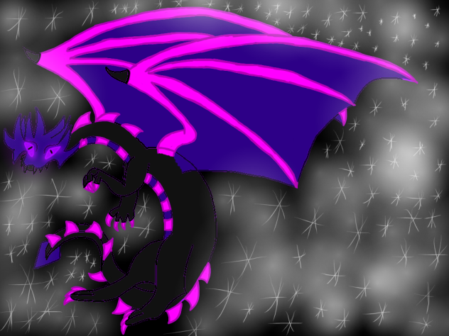 BlueMoon The EnderDragon SpeedPaint3 - ibisPaint