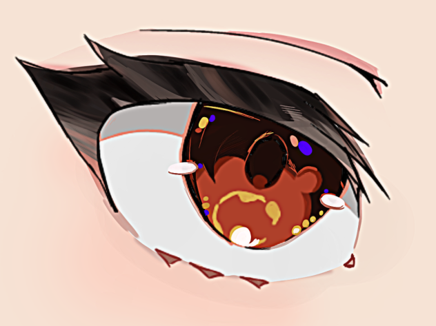 I tried drawing Mika pikazo like eyes! - ibisPaint