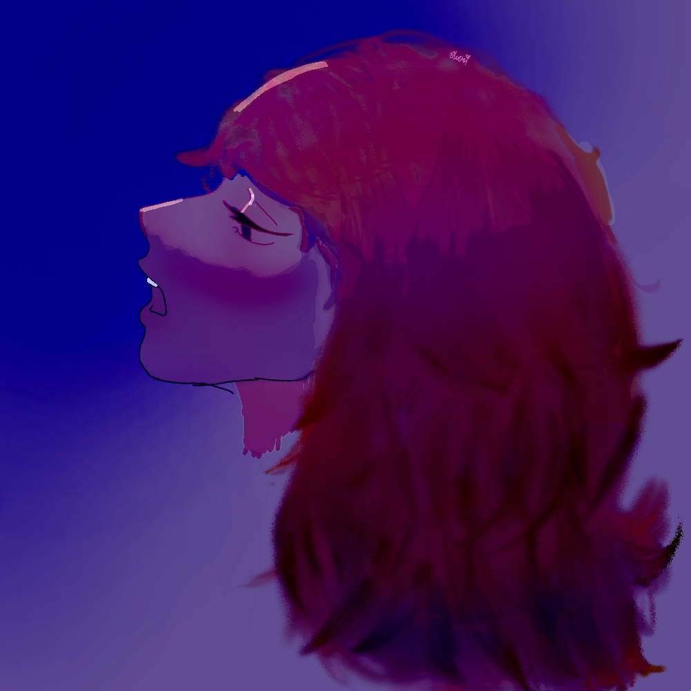 hair and lighting study - ibisPaint