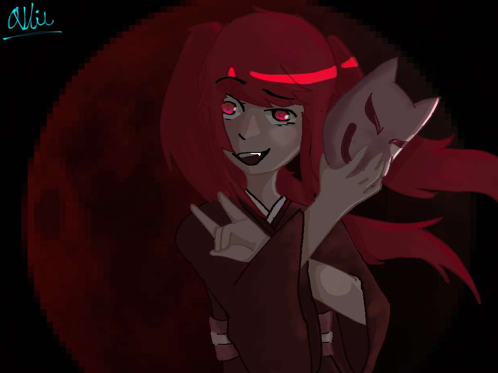 The Spider and the Kitsune-like lion - ibisPaint