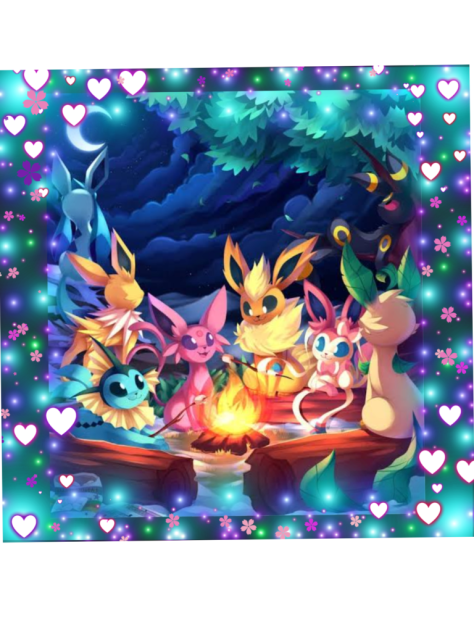 Eevee evolution Camp fireside - ibisPaint