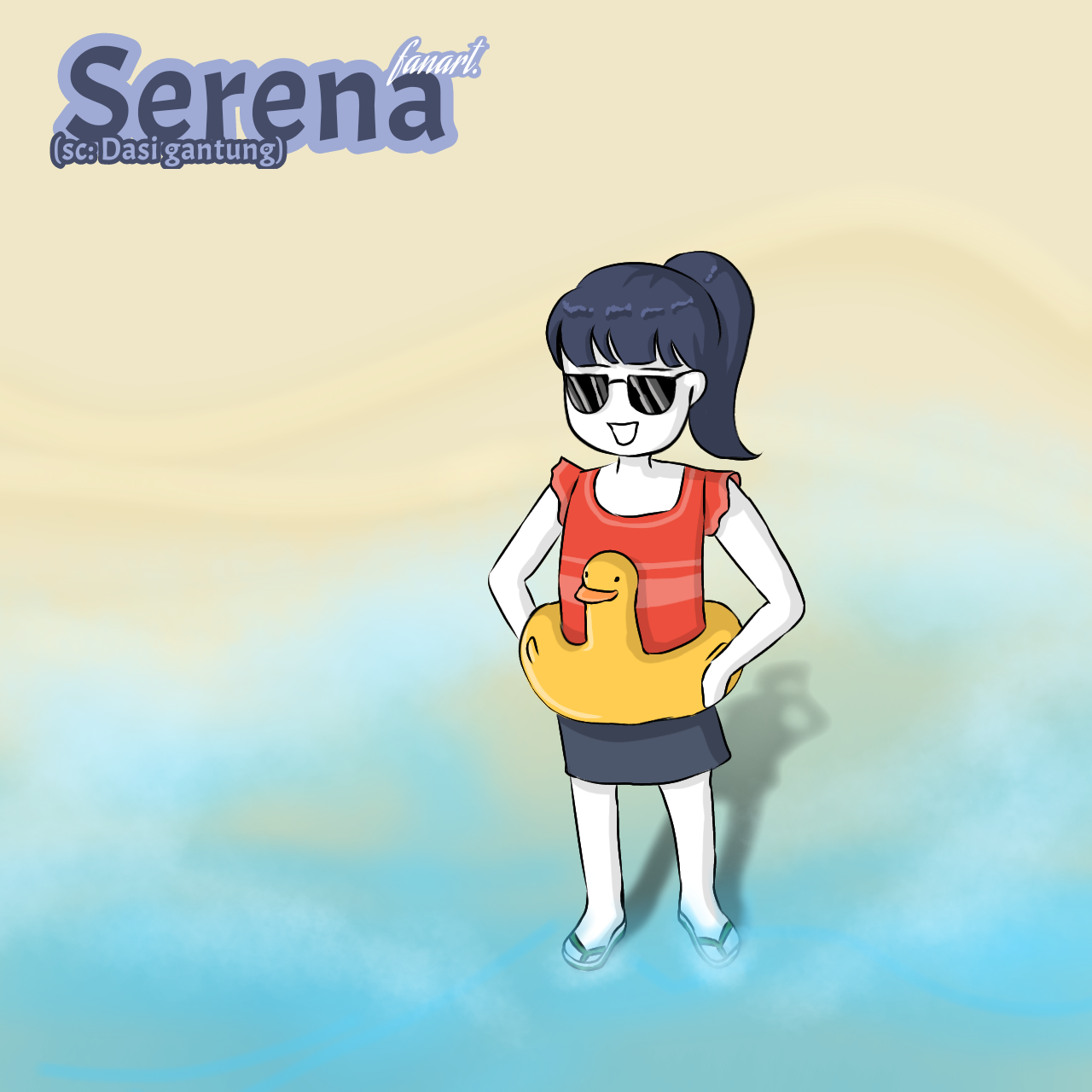 Serena (dasi gantung) - ibisPaint