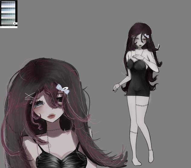 new oc. oc on right is her sis (age 203) - ibisPaint