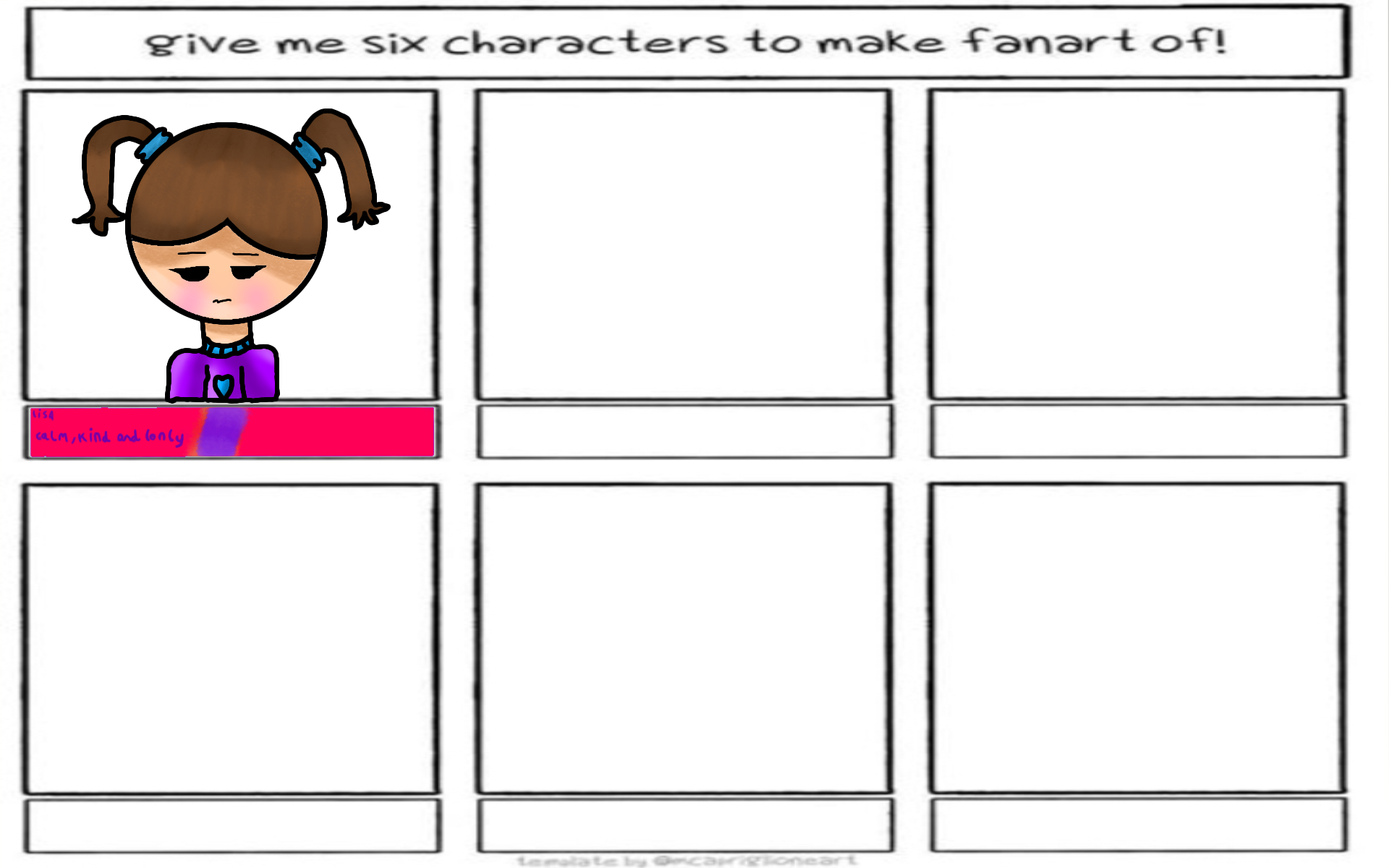 give me six characters to make fan art - ibisPaint