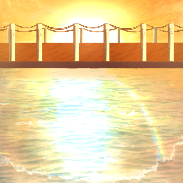 sea evening view - ibisPaint