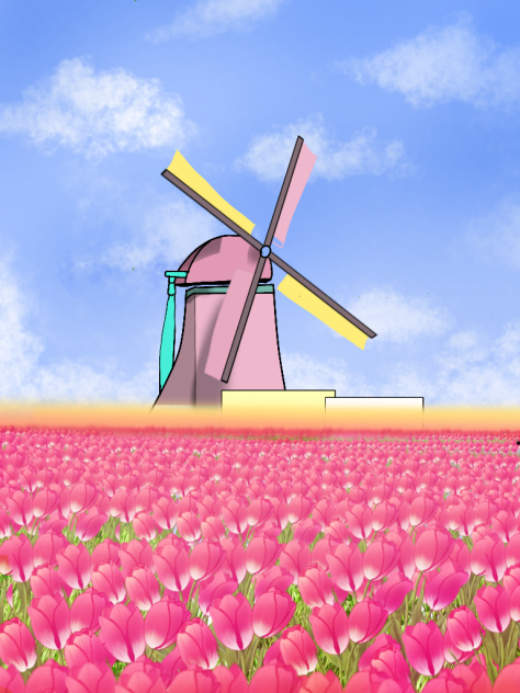 tulip paradise wip - ibisPaint
