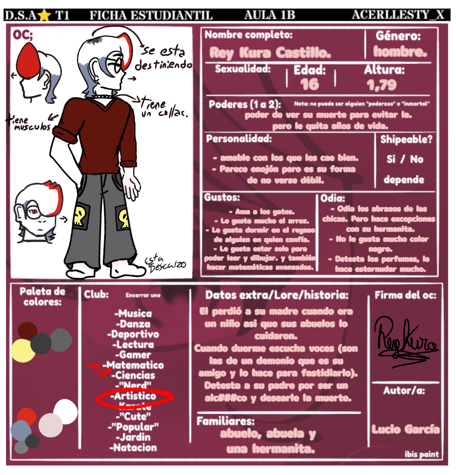 ficha para D.S.A - ibisPaint