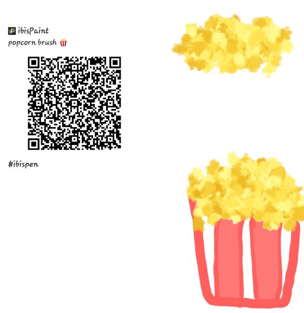 𝐟𝐫𝐞𝐞 𝐛𝐫𝐮𝐬𝐡 popcorn brush 🍿 - ibisPaint