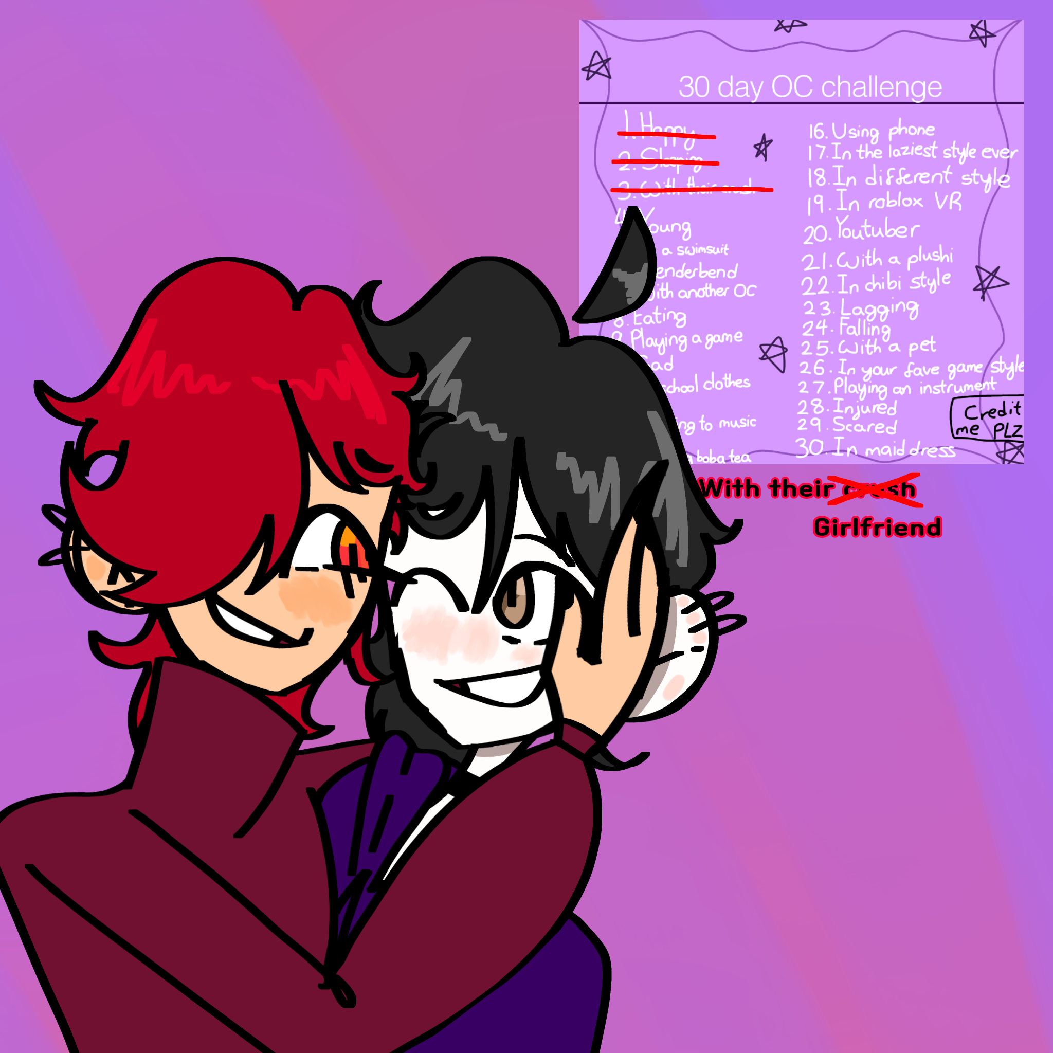 With their girlfriend - ibisPaint