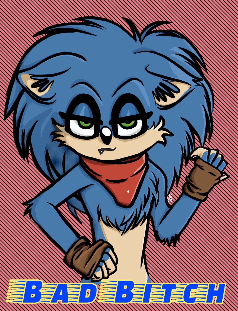 sassy sonic - ibisPaint