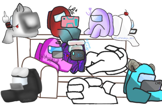 Among us collab =D - ibisPaint