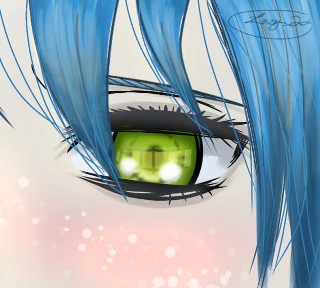 Green gaze - ibisPaint