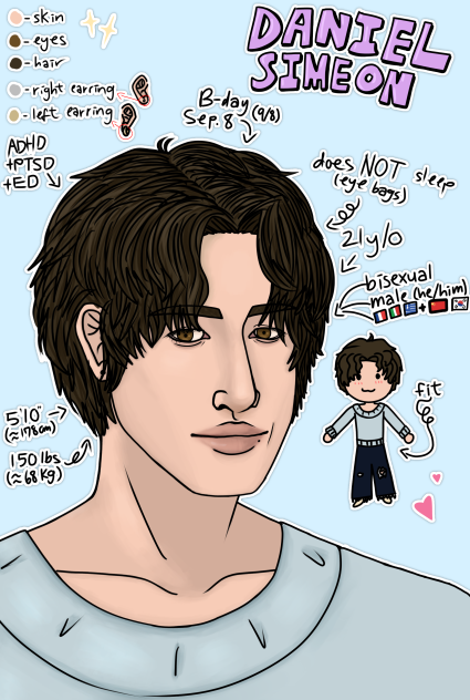 DANIEL REF SHEET😱🎉🎊 - ibisPaint