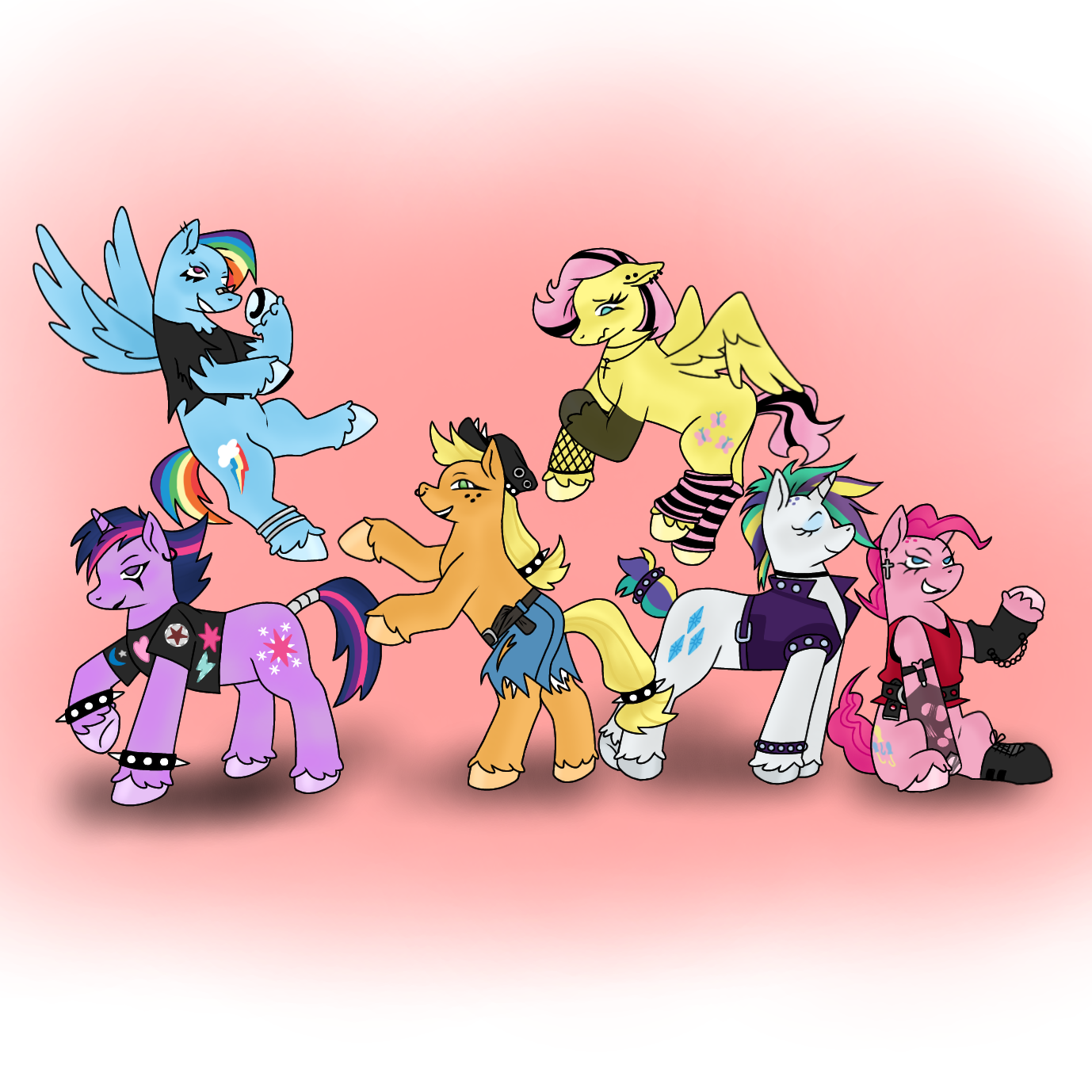 Punk mane 6! - ibisPaint